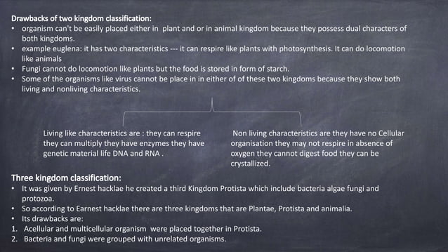 Class 11th - Biological classification | PPTX | Biological Sciences ...