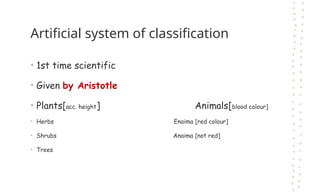 Biological classification - Class 11th notes | PPTX