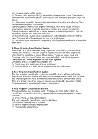 Biological classification chapter 2 | PDF