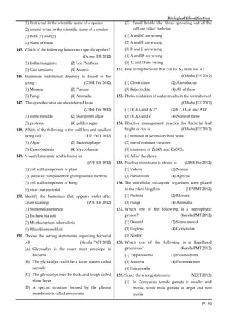 Biological classification mcq | DOC