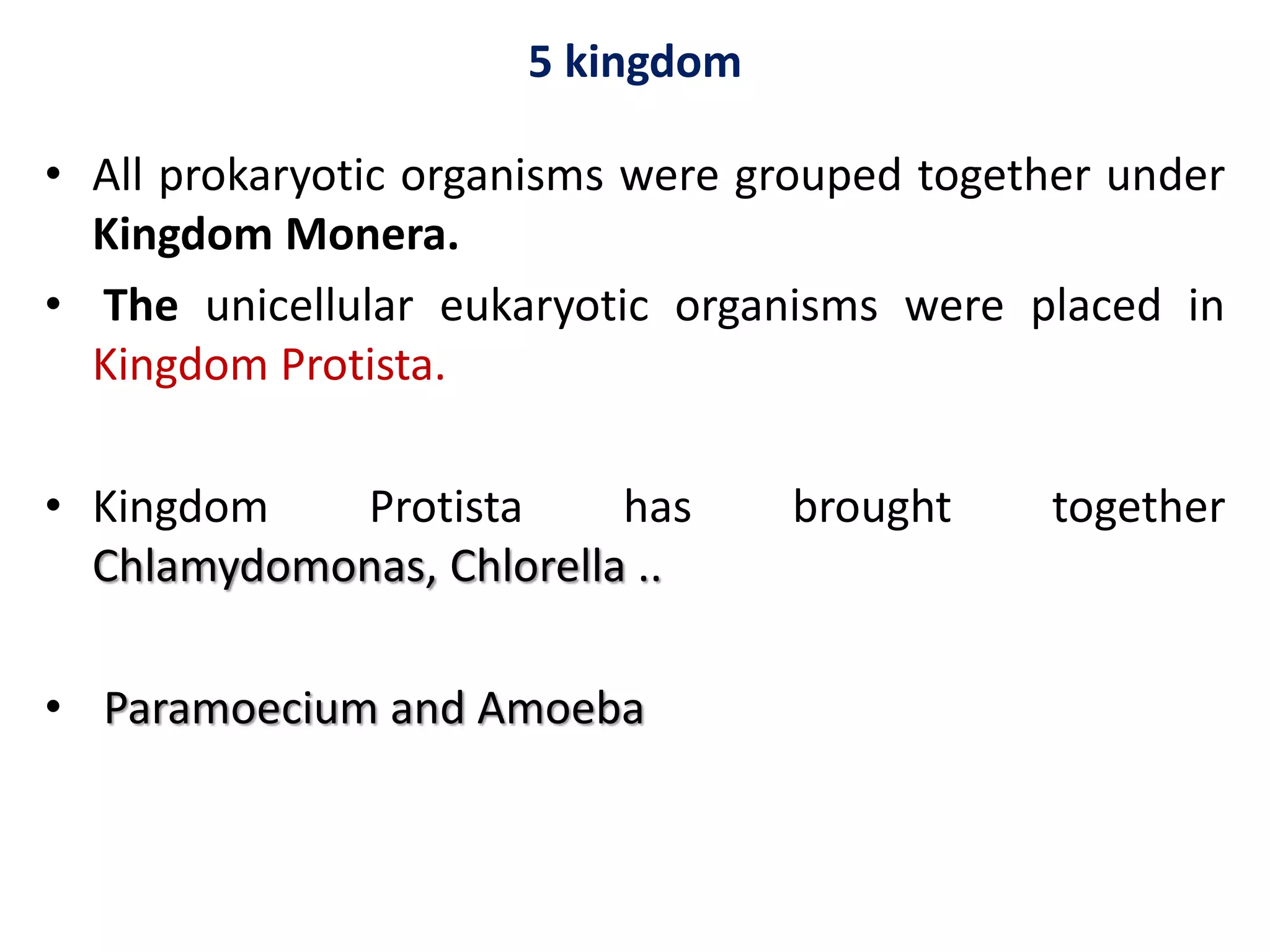 Biological classification and Monera and Protista kingdom | PPTX