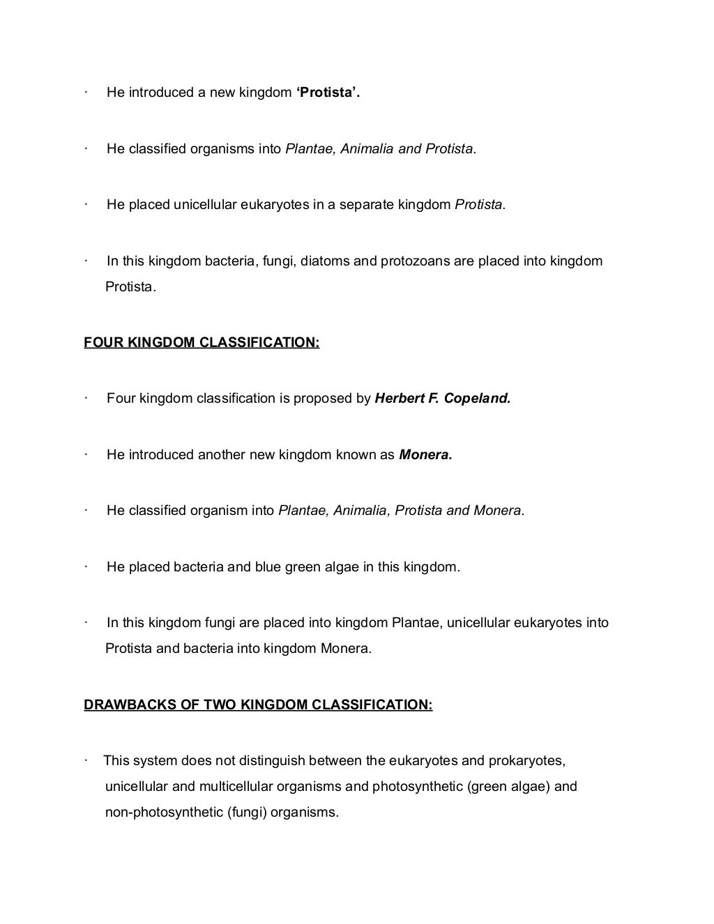 Biological classification NCERT biology chapter 2 notes.pdf
