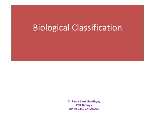Biological Classification rk u.pdf Biology | PDF