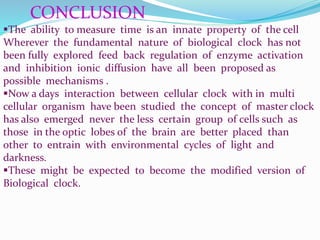 Biological clock | PPTX