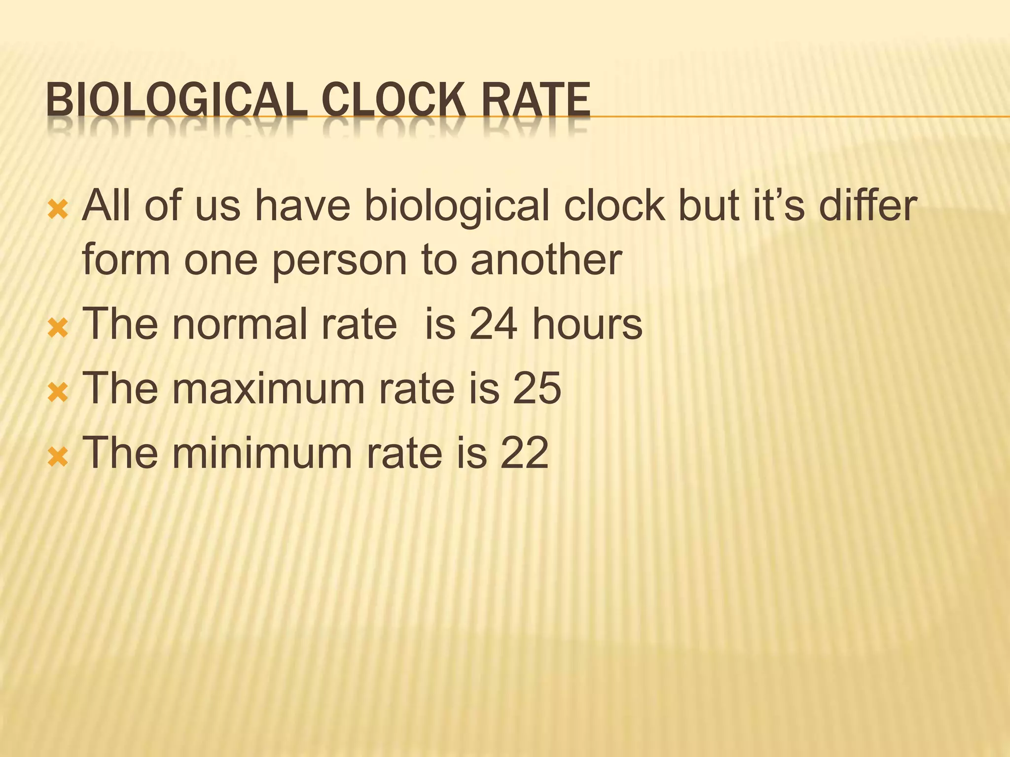 Biological clock | PPTX