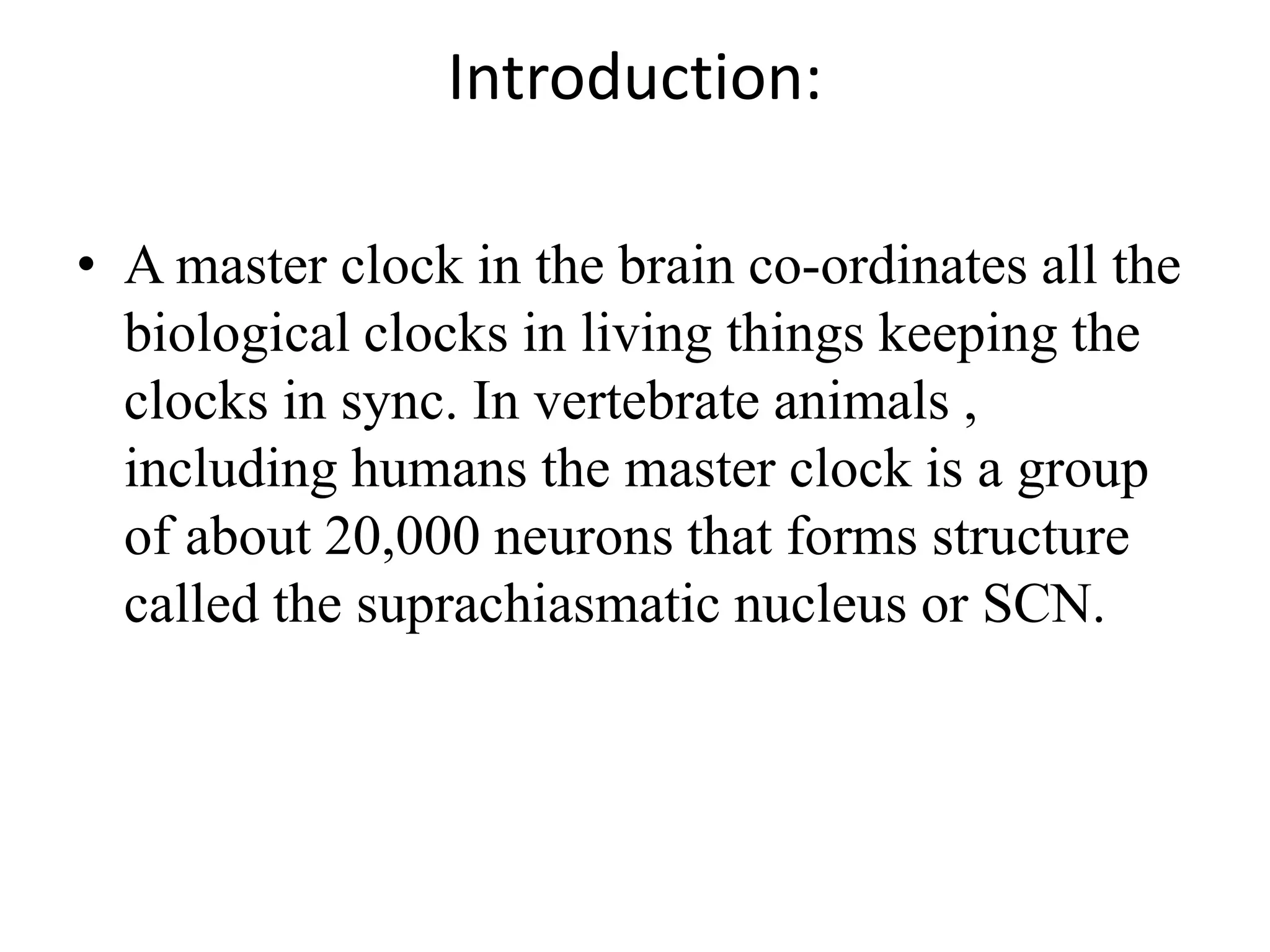 Biological clock | PPTX