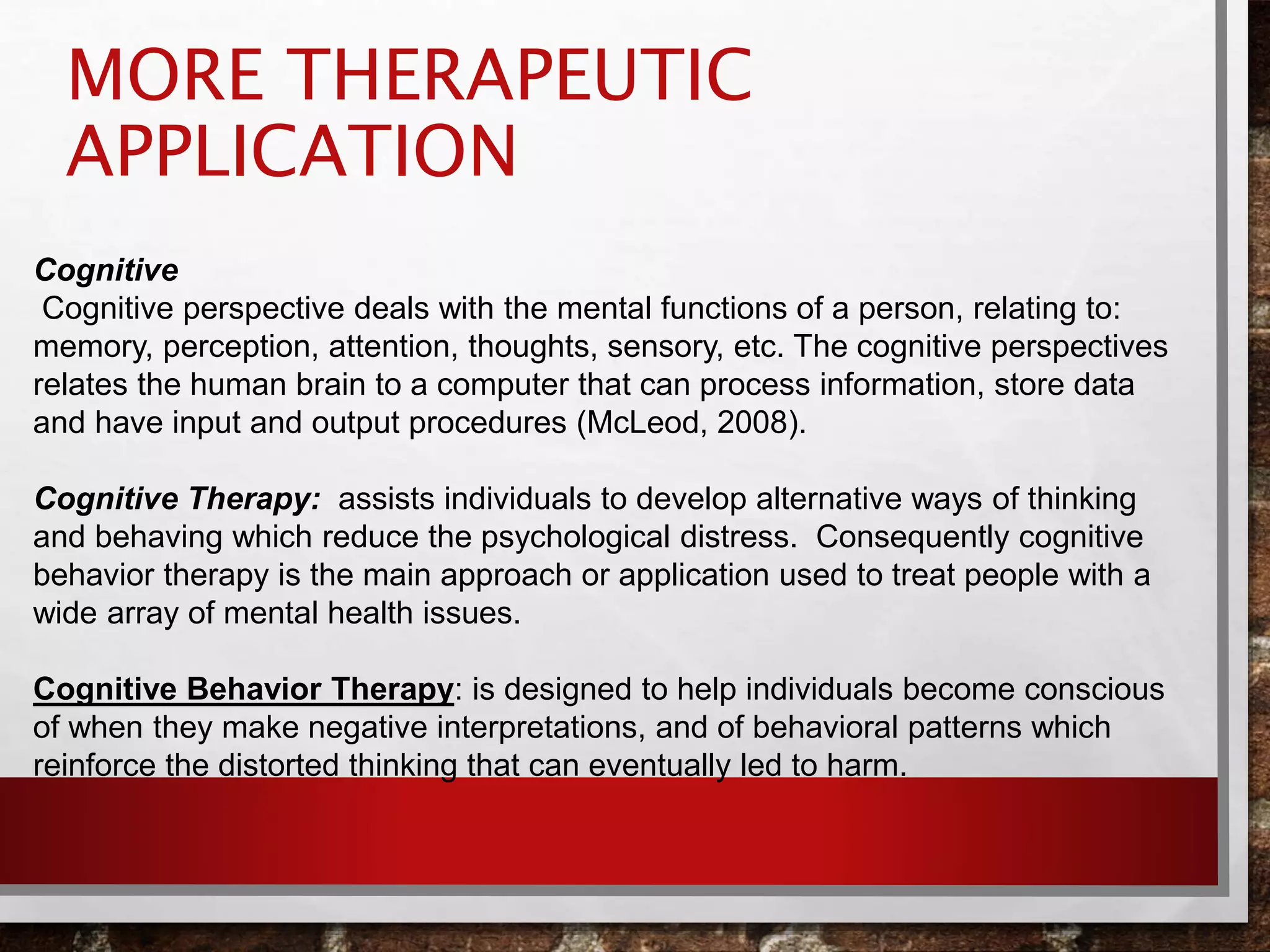 Biological Cognitive Psychology Pesentation | PPTX