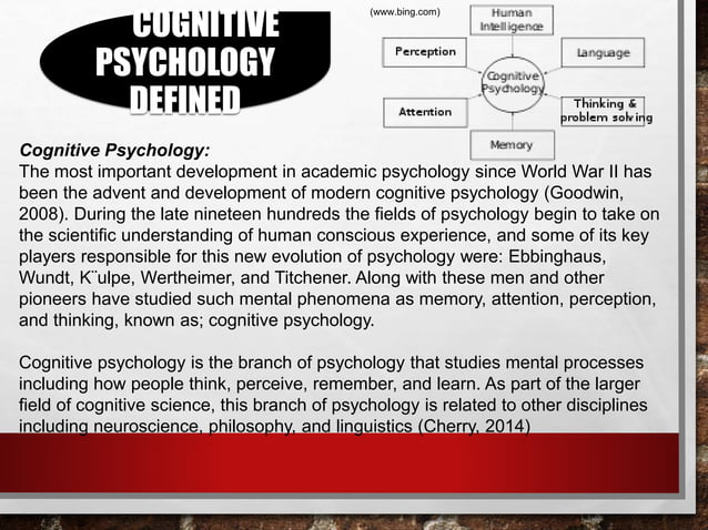Biological Cognitive Psychology Pesentation | PPTX