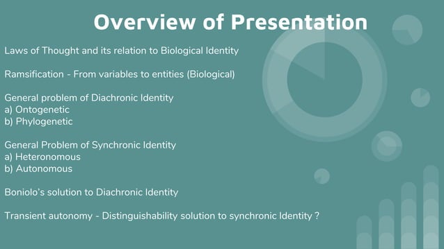 Biological contingent identity and transient autonomy | PPT