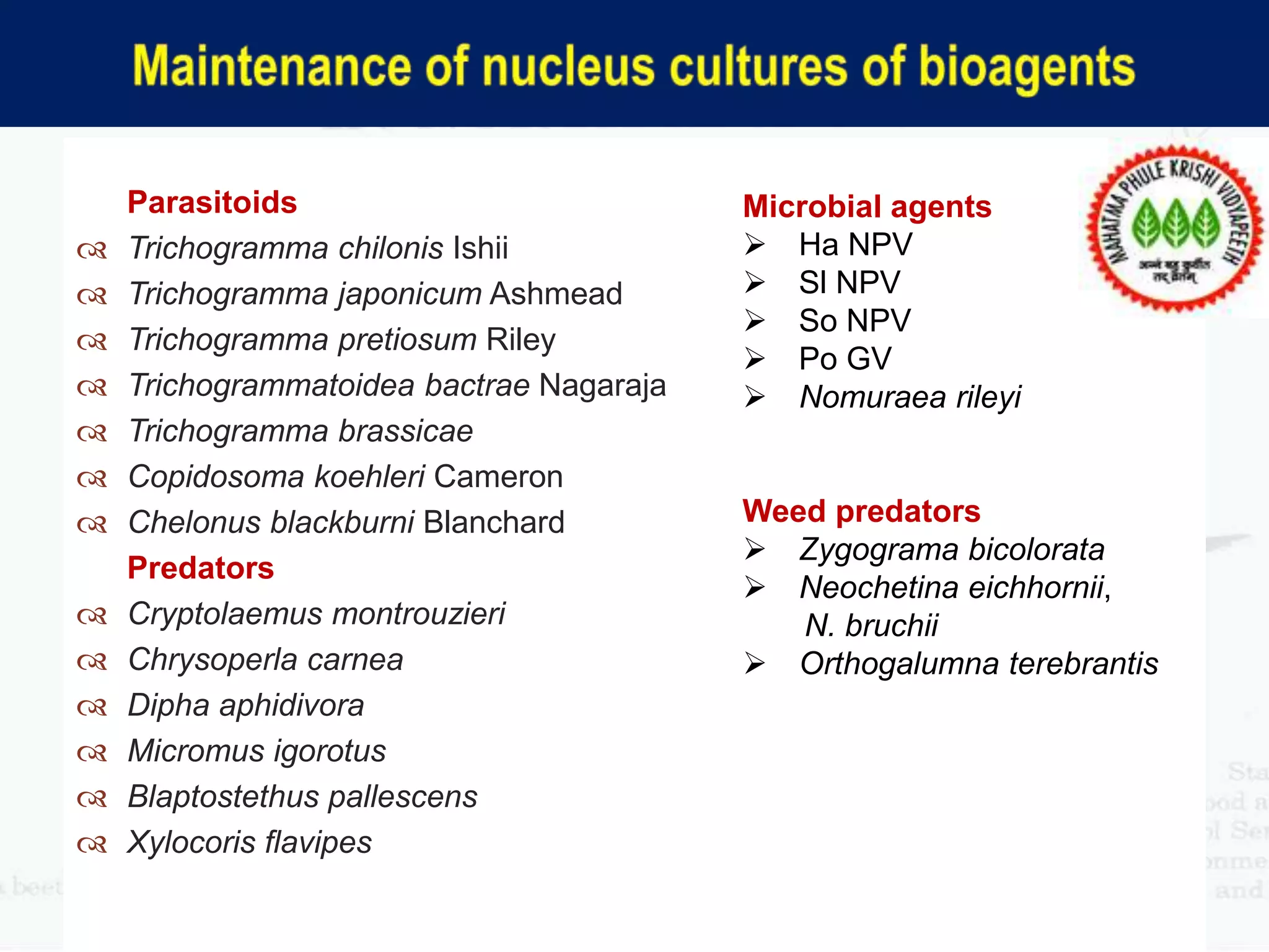 Biological control by augmentation | PPTX