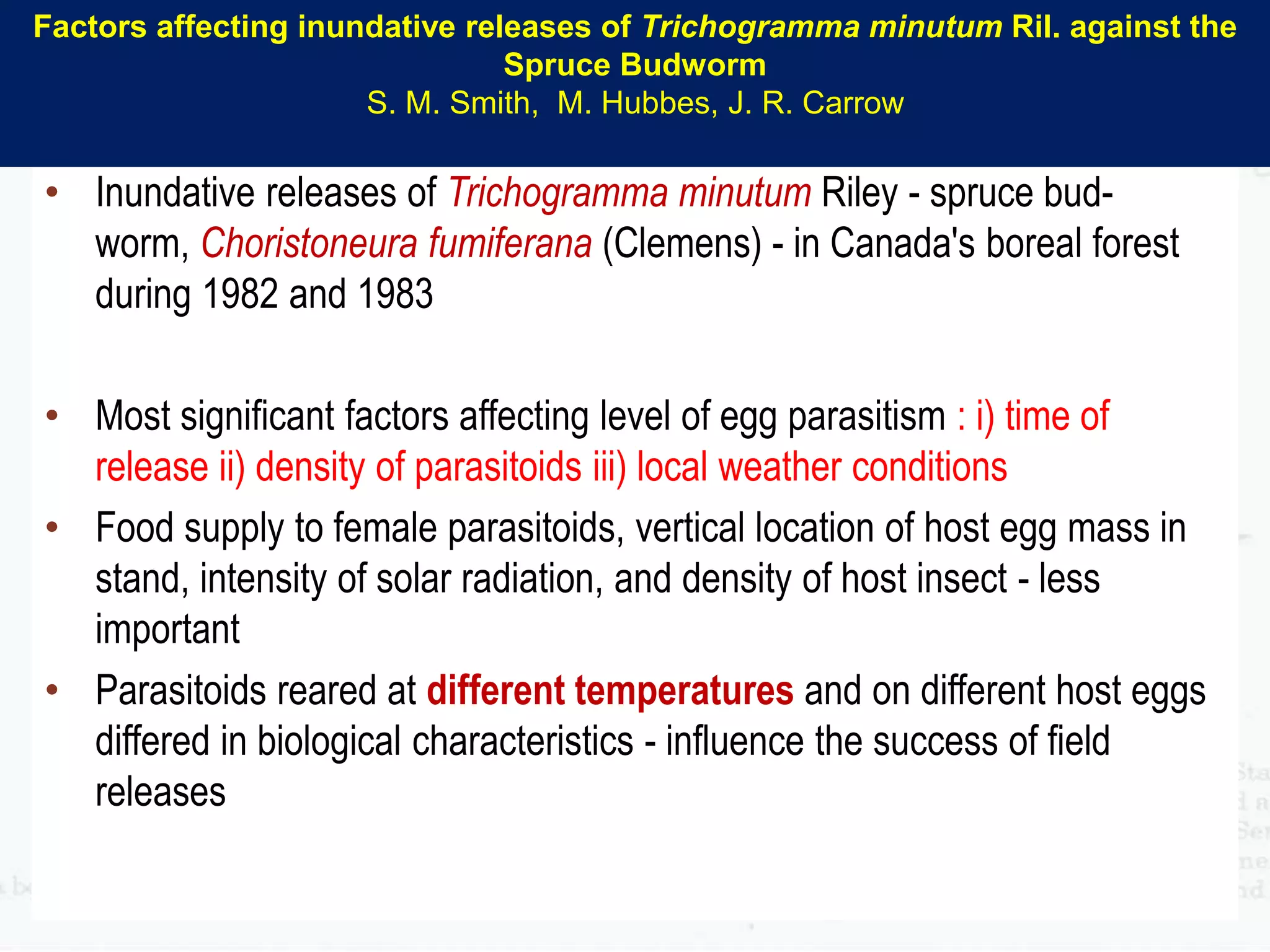 Biological control by augmentation | PPTX