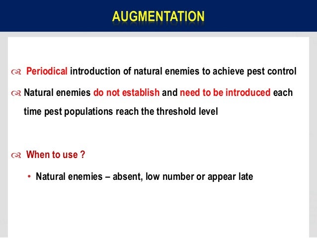Biological control by augmentation
