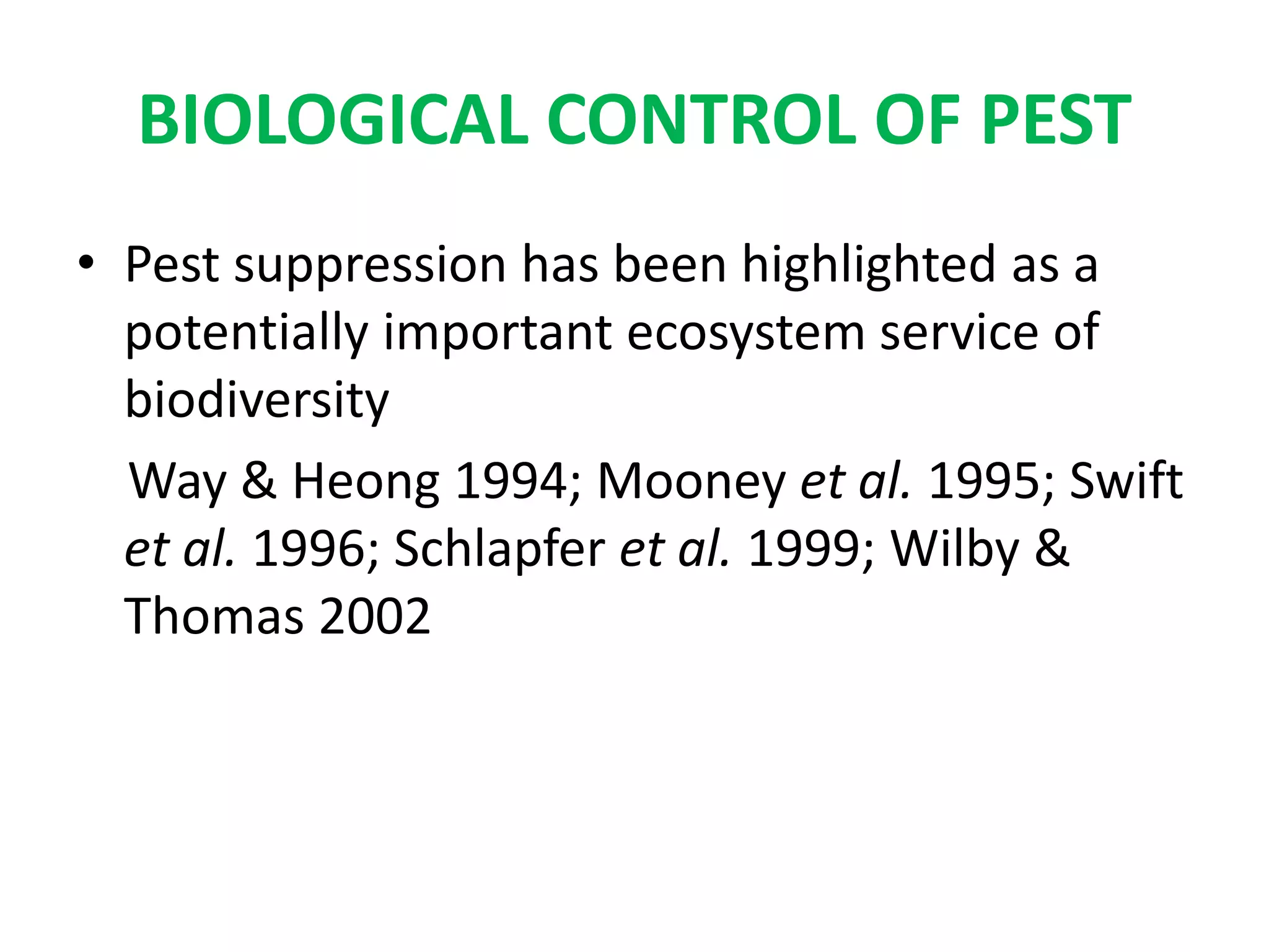 Biological control of pest | PPTX