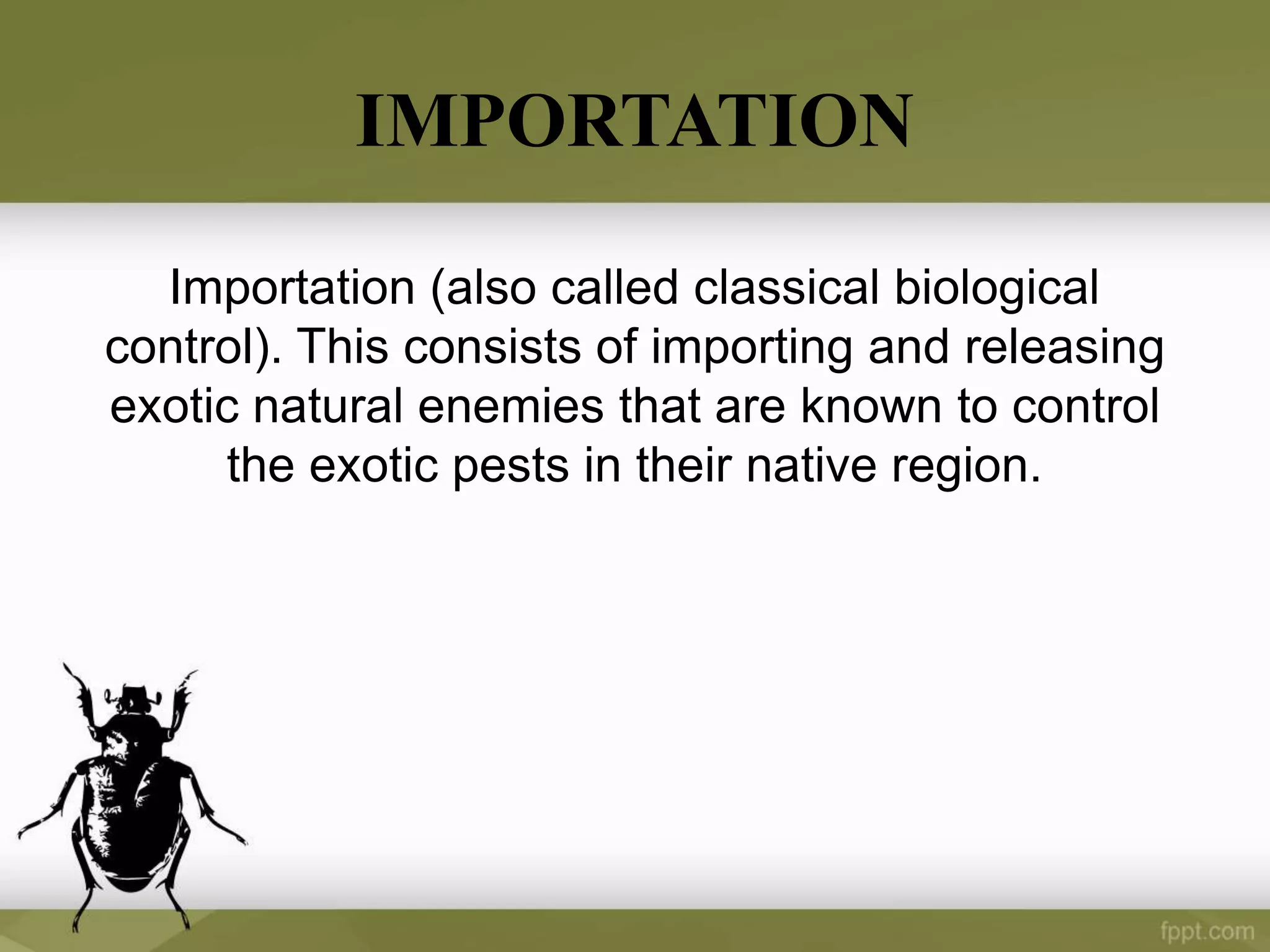 Biological control of pest | PPTX