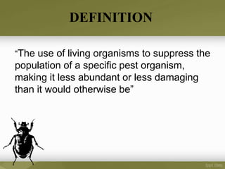 Biological control of pest | PPTX