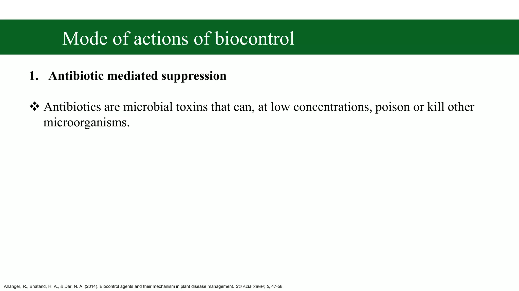 Biological control of plant pathogens | PPTX