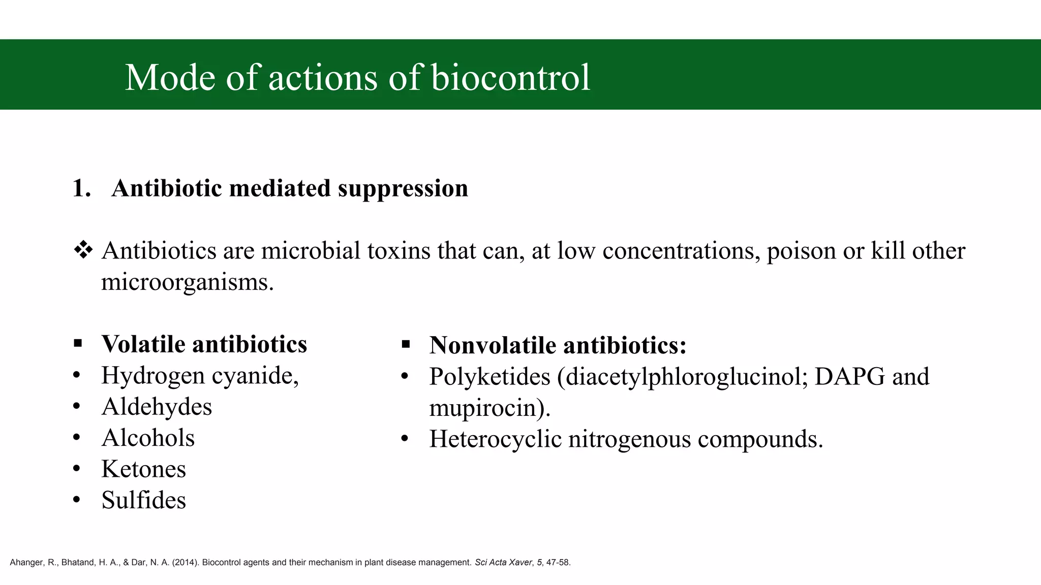 Biological control of plant pathogens | PPTX