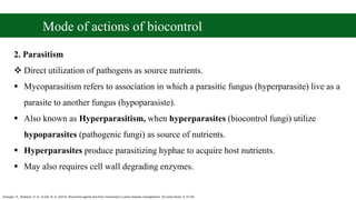 Biological control of plant pathogens | PPTX