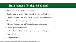 Biological control of plant pathogens | PPTX