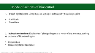 Biological control of plant pathogens | PPTX