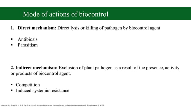 Biological control of plant pathogens | PPTX | Gardening | Home & Garden