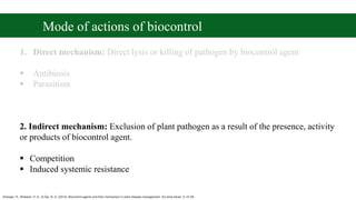 Biological control of plant pathogens | PPTX