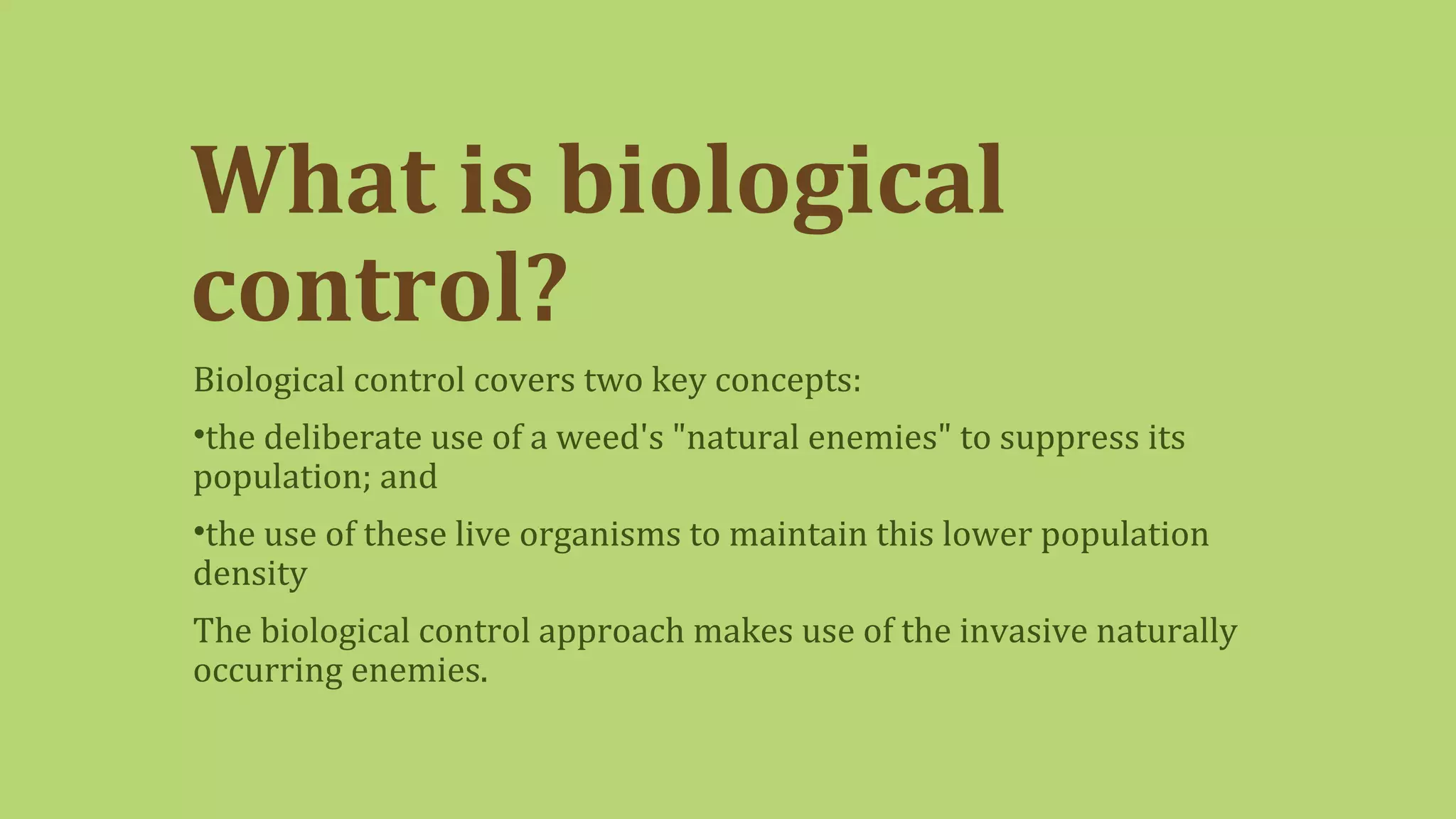 Biological control of weeds | PPT