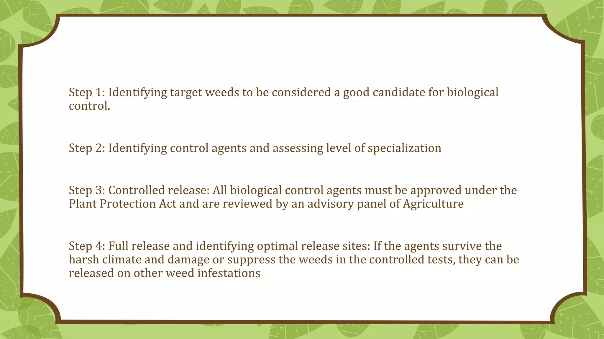 Biological control of weeds | PPT