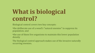 Biological control of weeds | PPT