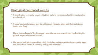 Biological control of weeds | PPT