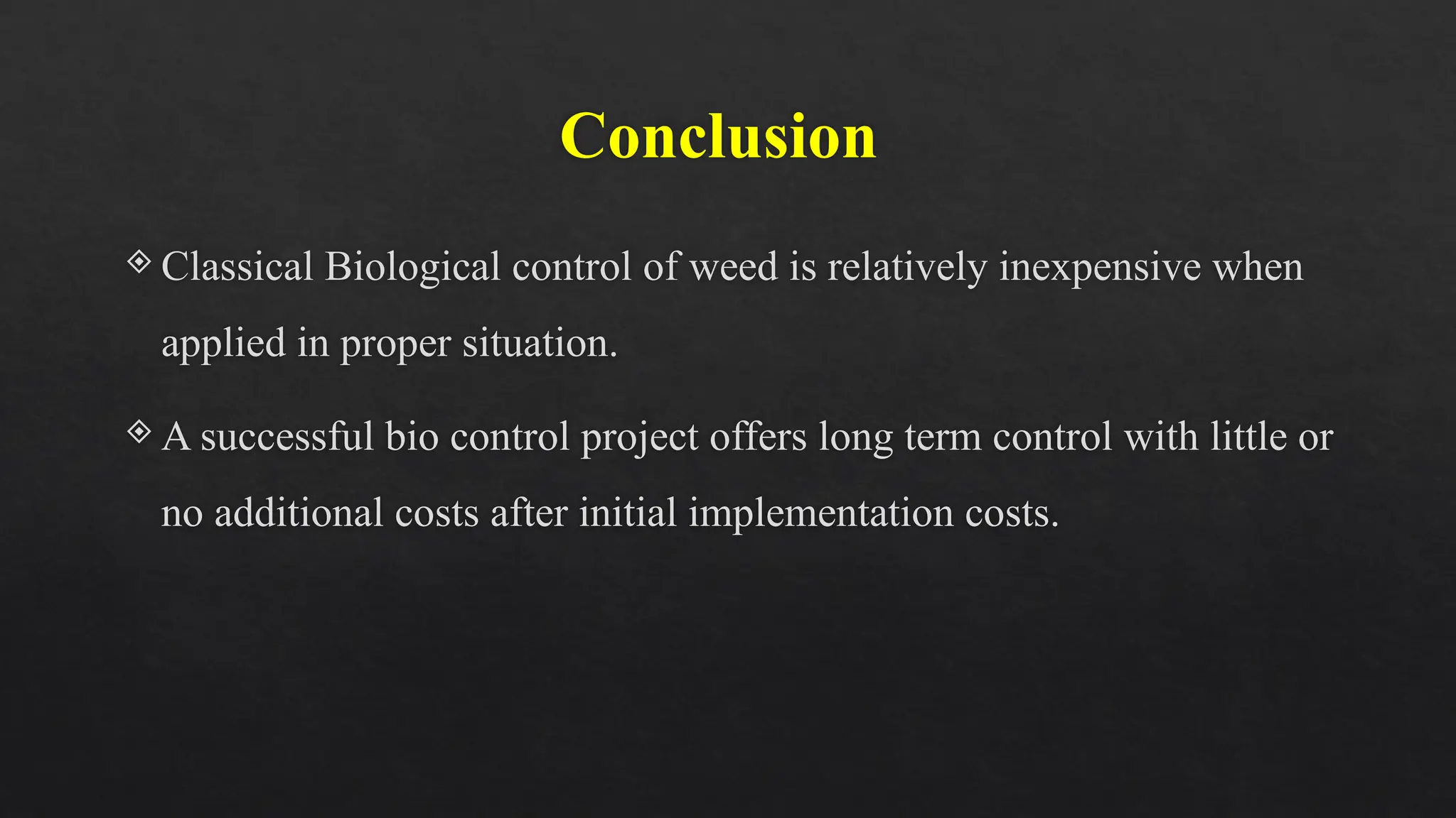 Biological control of weeds using insects- Arshima Shaji V | PPTX