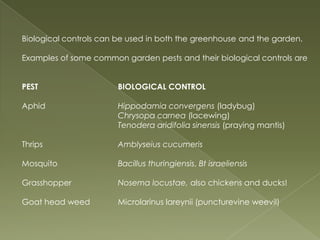 Biological Controls | PPT