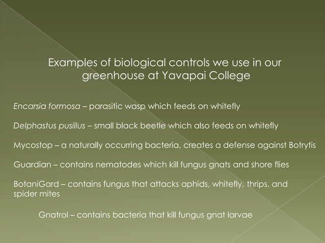 Biological Controls | PPT