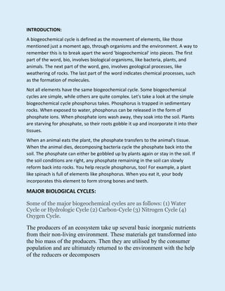 Biological cycles | PDF