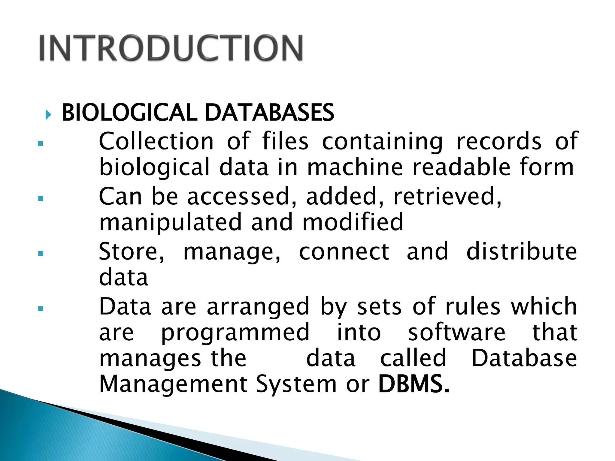 Biological database | PPTX
