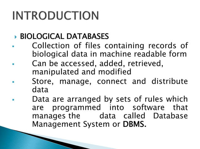 Biological database | PPTX