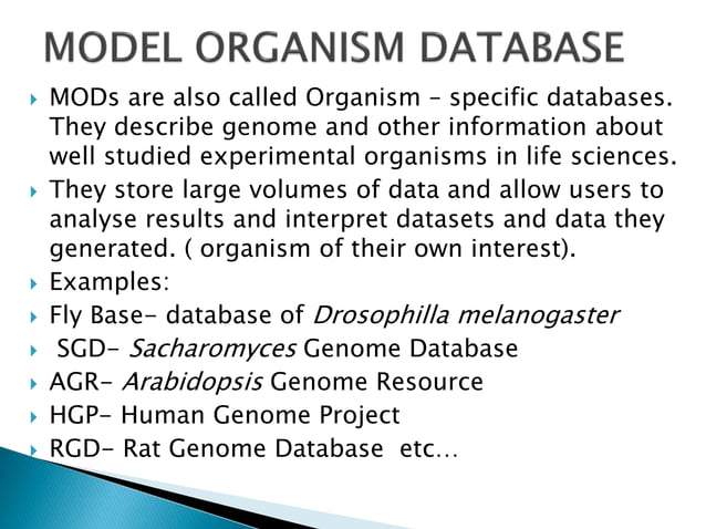 Biological database | PPTX