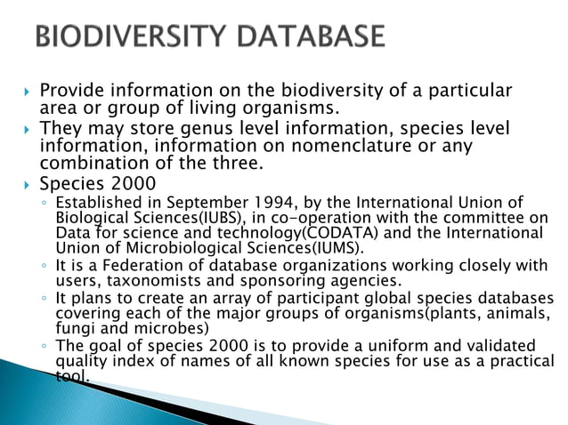 Biological database | PPTX