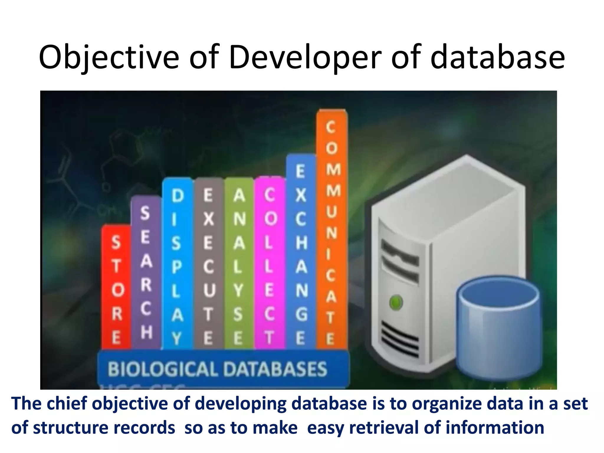 Biological data base | PPT