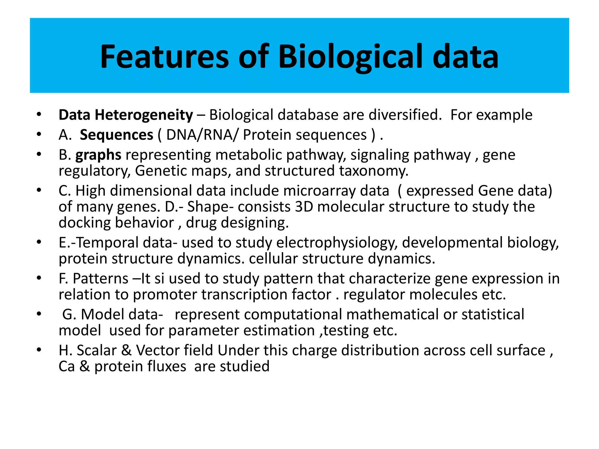 Biological data base | PPT