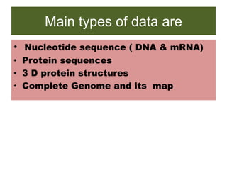 Biological data base | PPT
