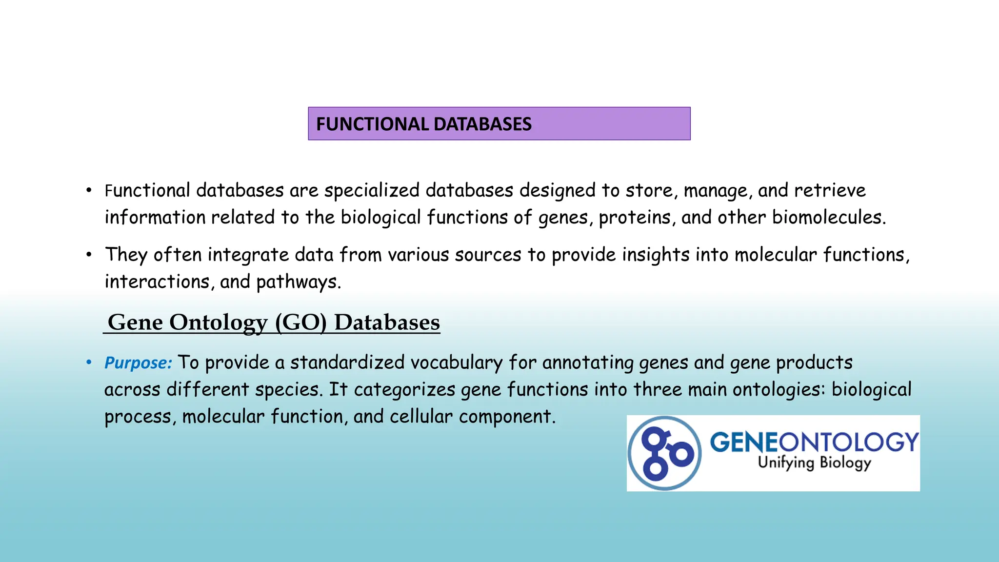 BIOLOGICAL DATABASE AND ITS TYPES,IMPORTANCE OF BIOLOGICAL DATABASE | PDF