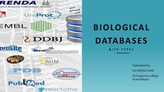 BIOLOGICAL DATABASE AND ITS TYPES,IMPORTANCE OF BIOLOGICAL DATABASE | PDF
