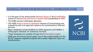 BIOLOGICAL DATABASE AND ITS TYPES,IMPORTANCE OF BIOLOGICAL DATABASE | PDF