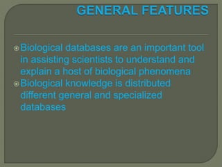 Biological database by kk sahu | PPTX