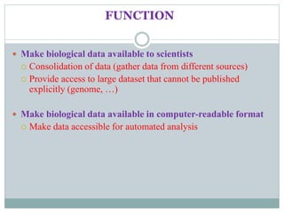 Biological database by kk sahu | PPTX