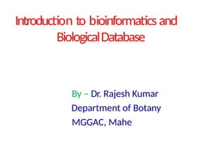 Biological database ppt(1).pptx Introuction | PPTX