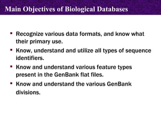 Biological databases | PPT