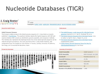 Biological databases | PPTX