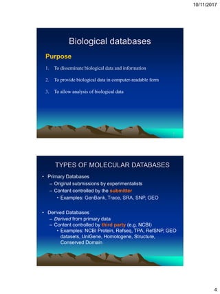 Biological databases | PDF